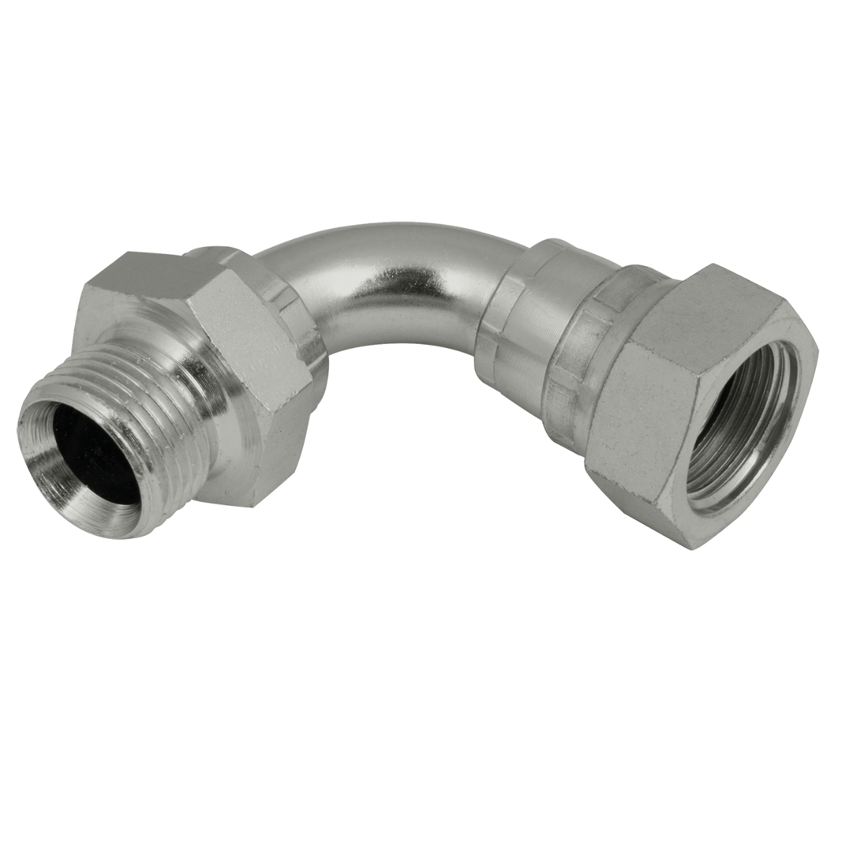 BSPP Male x BSPP Swivel Female 90° Swept Elbow 60° Cone – The Hosemaster